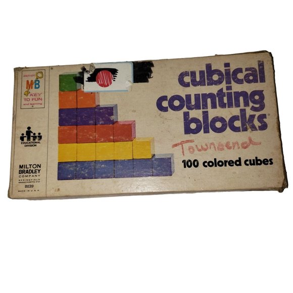 Milton Bradley | Toys | Vintage 977 Milton Bradley Cubical Counting 1 ...